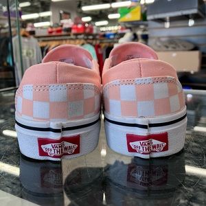 Vans | Shoes | Vans Classic Slipon Checkerboard Rose Smoke Size 75 ...